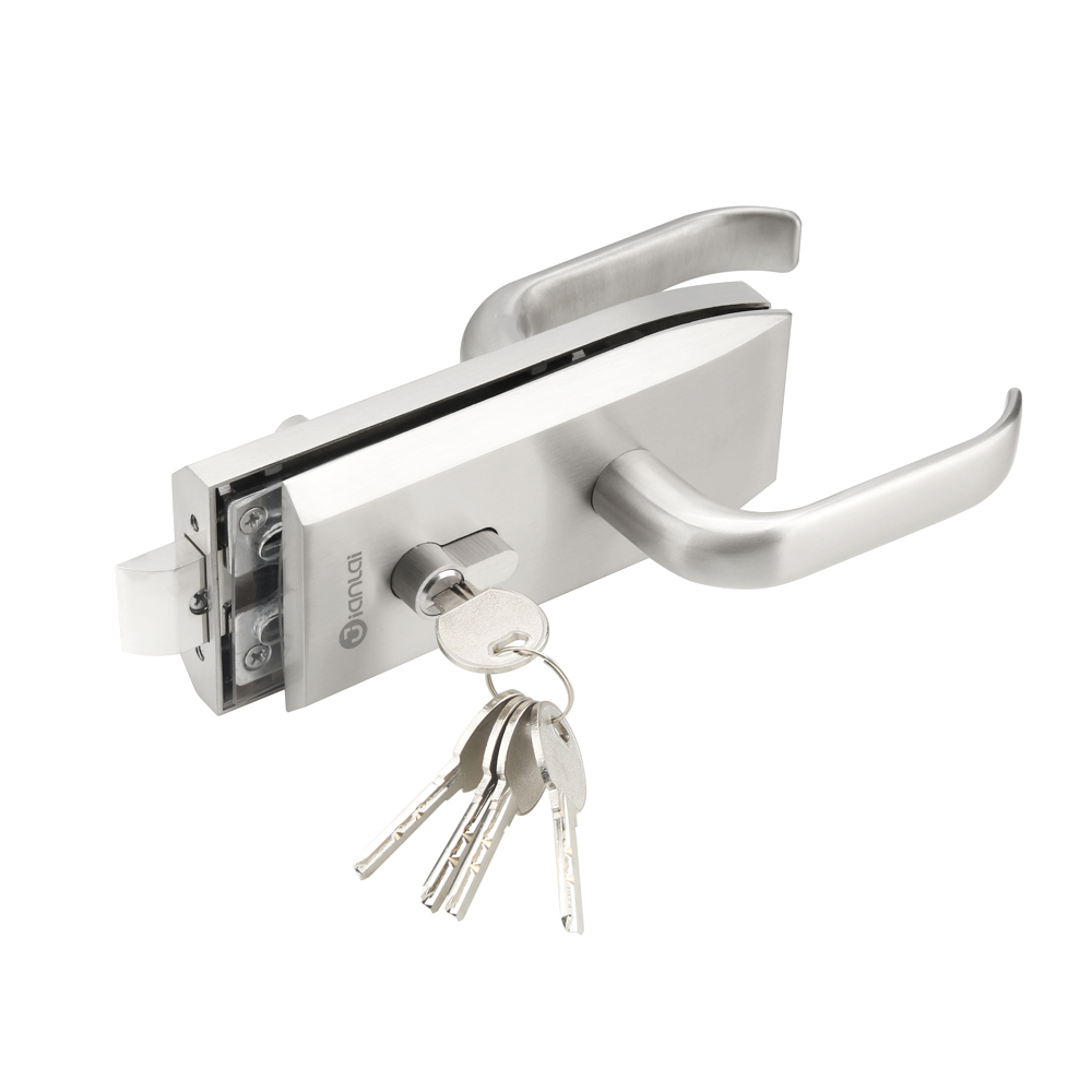 Popular Office Frameless Glass Sliding Door Handle Lock from China ...